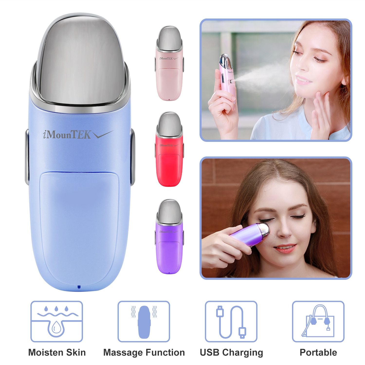 Nano Facial Mister Nano Cool Mist Facial Sprayer Portable Handy Face S ...